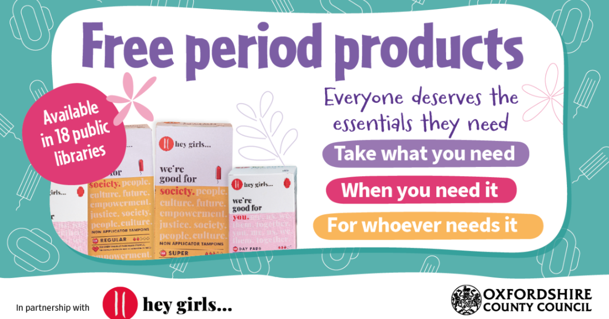 Free Period Products | OXME.INFO